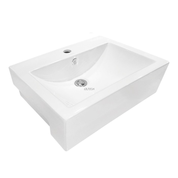 L-406A Semi-Recessed Countertop Basin