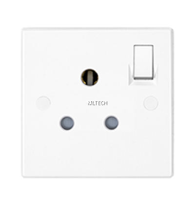 240/250V 13A/15A Socket Outlets - 15A 1 Gang Switched