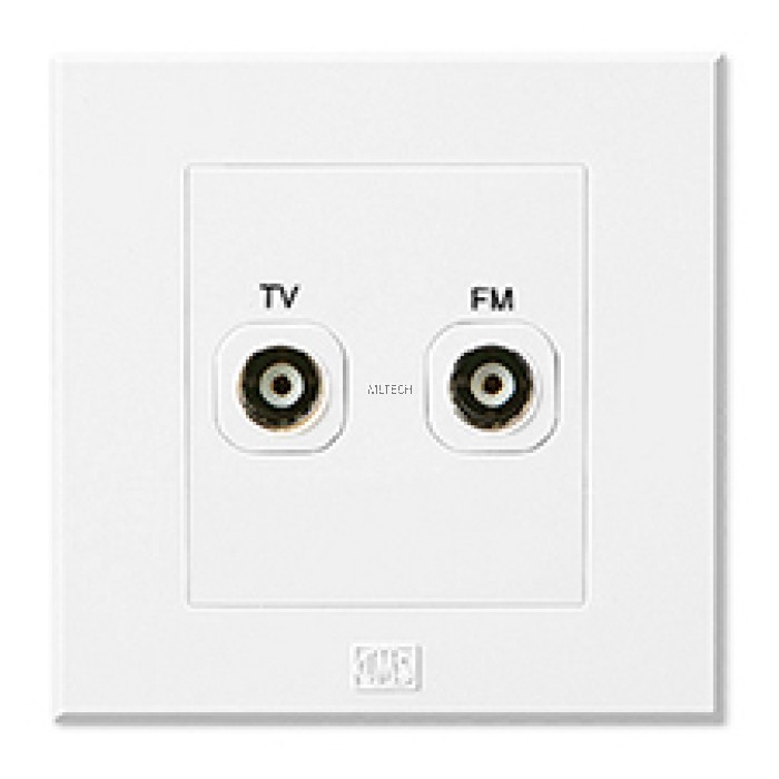 9 Series Satellite, Telephone,TV & LAN Data Socket - 2 Gang TV/FM ...