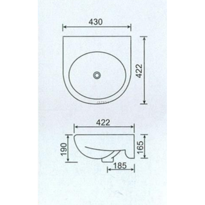 Norin KEMBOJIA (B2) Wall Hung Wash Basin