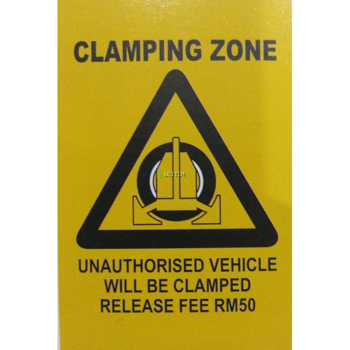 Clamping Signage