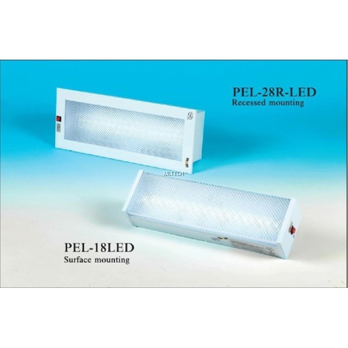 Self-Contained Emergency Luminaire - PEL-18LED (Surface mount)