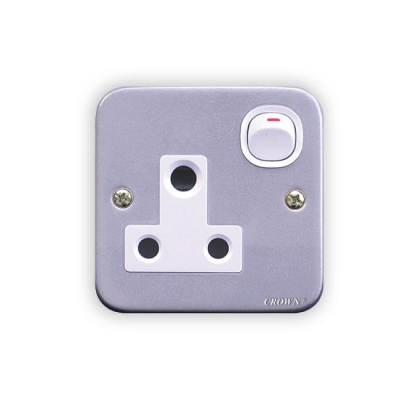 Metal Clad Sockets - 15A Switch Socket Outlet